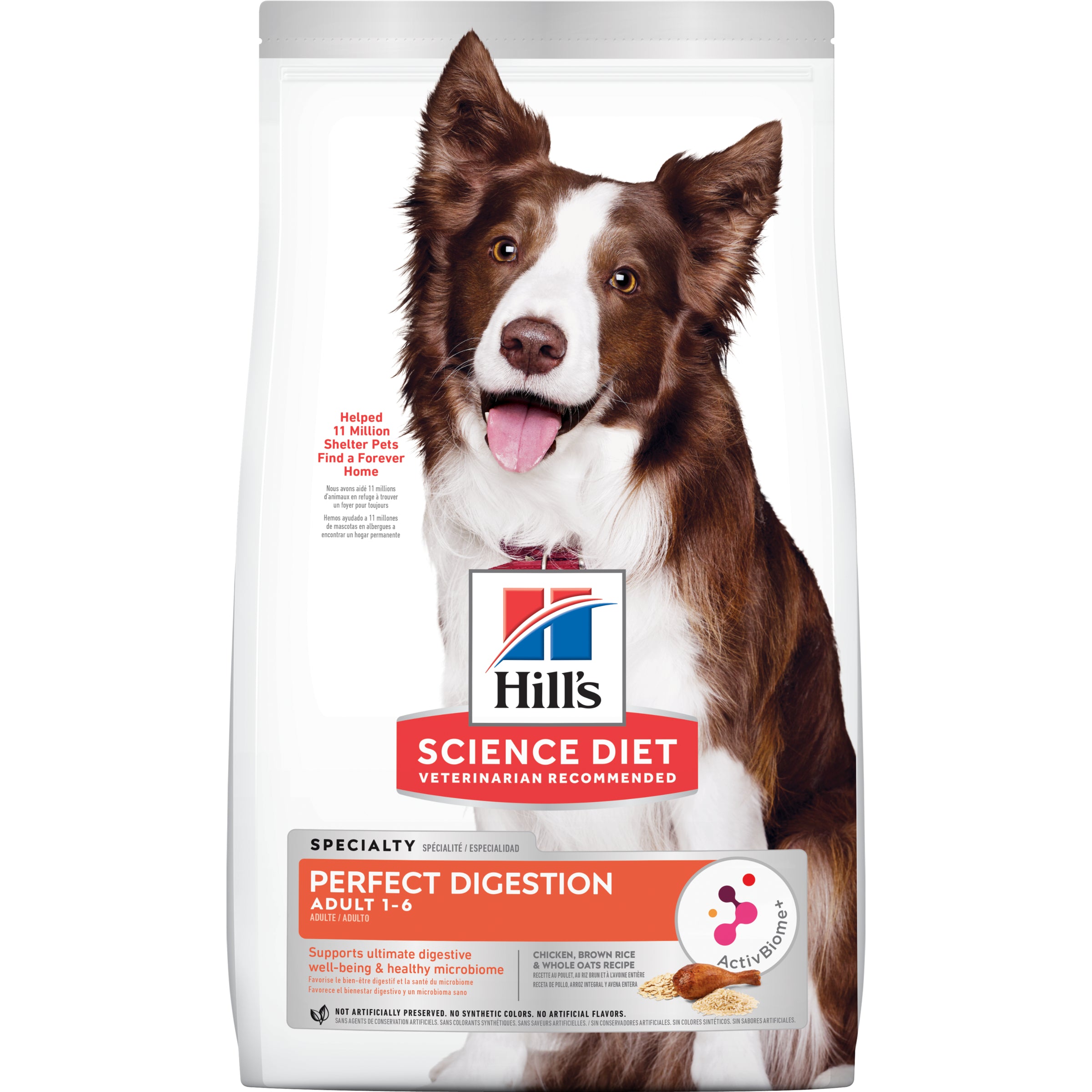 Hill's Science Diet Adult Perfect Digestion Adult Dry Dog Food - 1.59kg ...